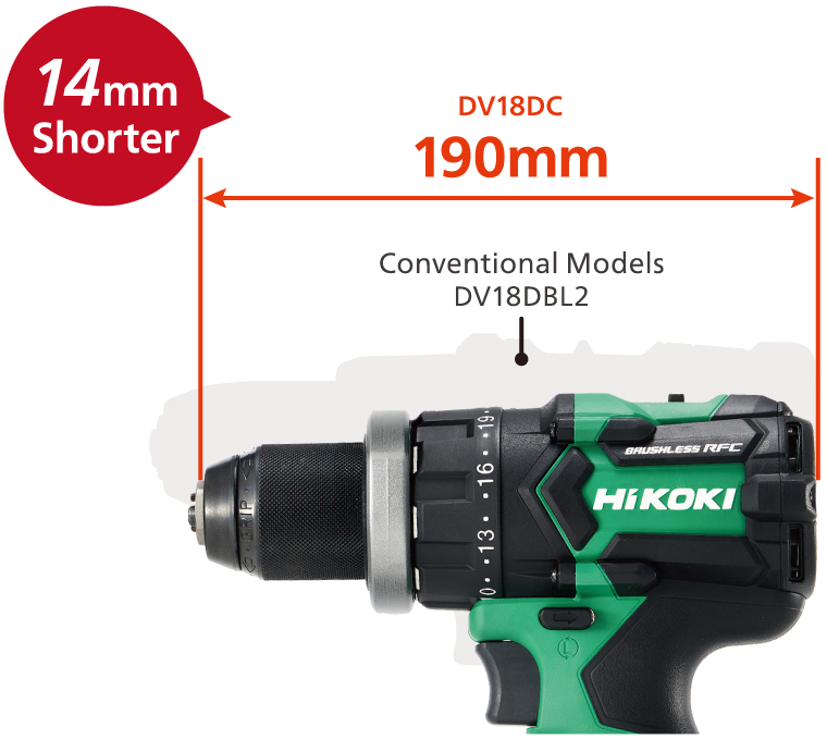Vrtalnik vijačnik HiKOKI DS18DC, brez baterij in polnilnika - Metal Mikulić
