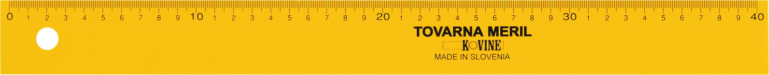 Barvano jekleno ravnilo, 40 cm Metal Mikulić d.o.o.