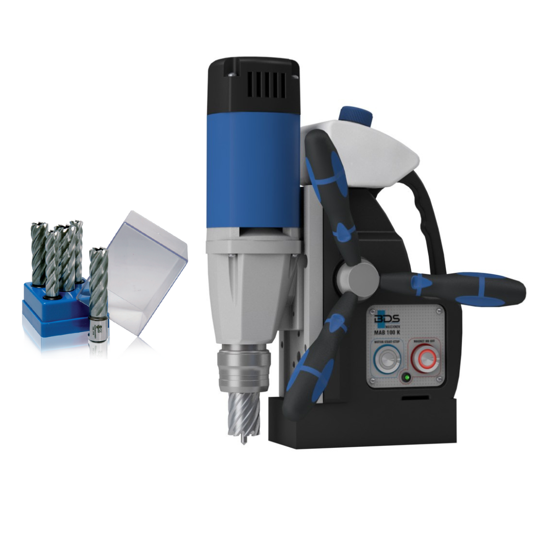 Set magnetni vrtalni stroj + komplet kron BDS MAB100.1K - Metal Mikulić ...